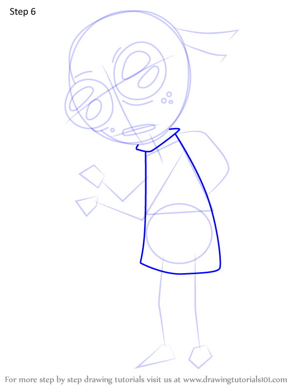 How to Draw Scientist Floog from Invader Zim (Invader Zim) Step by Step ...