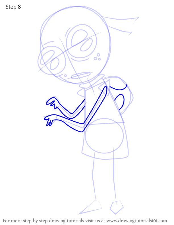 How to Draw Scientist Floog from Invader Zim (Invader Zim) Step by Step ...