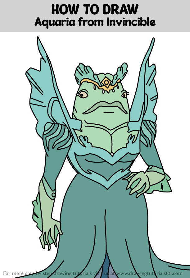How to Draw Aquaria from Invincible (Invincible) Step by Step ...