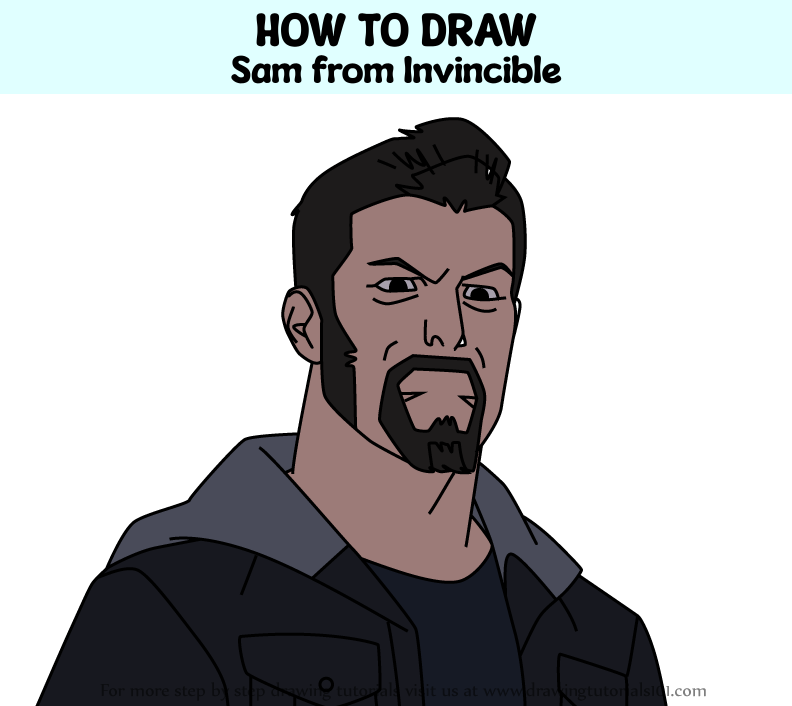 How to Draw Sam from Invincible (Invincible) Step by Step ...