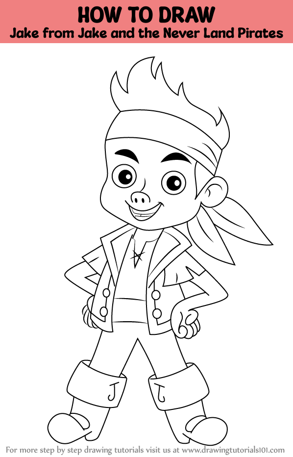 Jake And The Neverland Pirates Clip Art Black And White Free