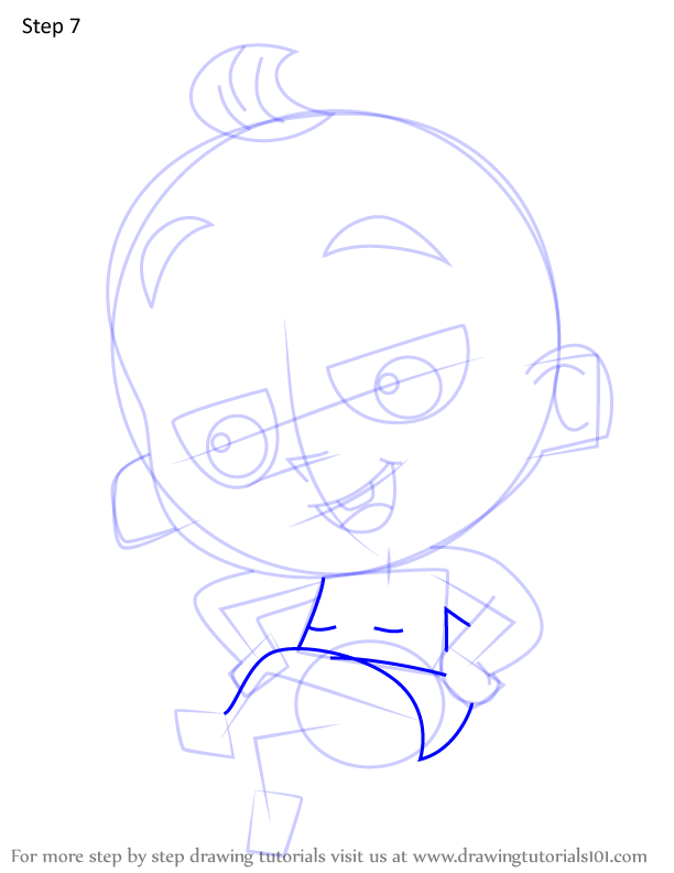How to Draw Baby Bot from Johnny Test (Johnny Test) Step by Step ...