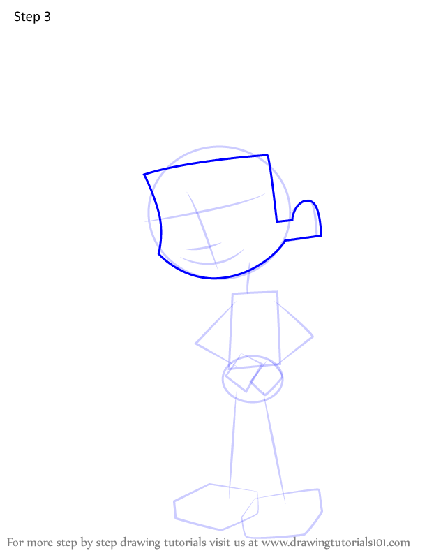 How to Draw Evil Johnny Test from Johnny Test (Johnny Test) Step by ...