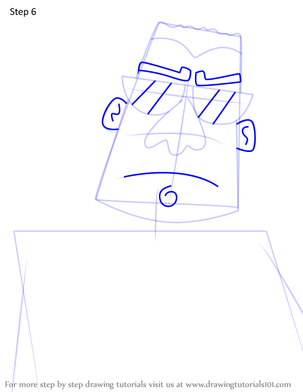 How to Draw Mr. White from Johnny Test (Johnny Test) Step by Step ...