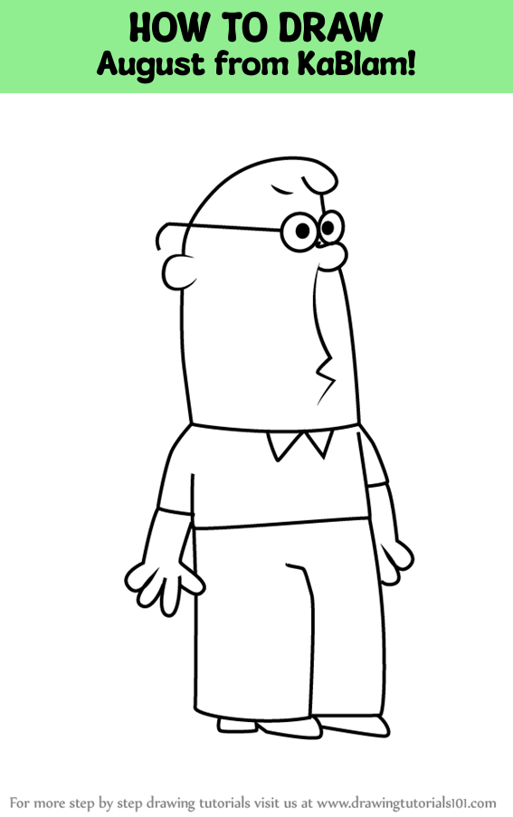 How to Draw August from KaBlam! (KaBlam!) Step by Step ...