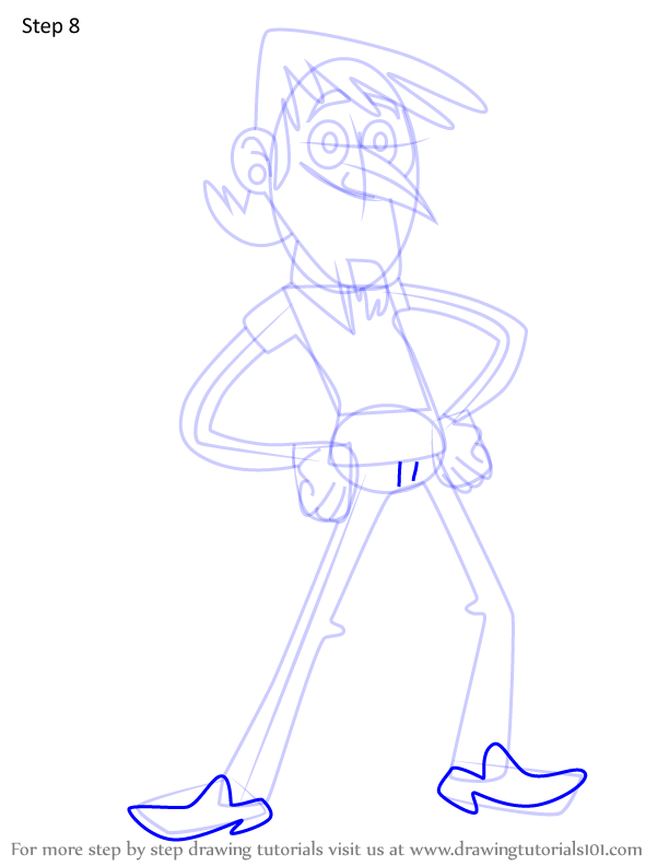 How to Draw Boom McCondor from Kick Buttowski (Kick Buttowski) Step by ...