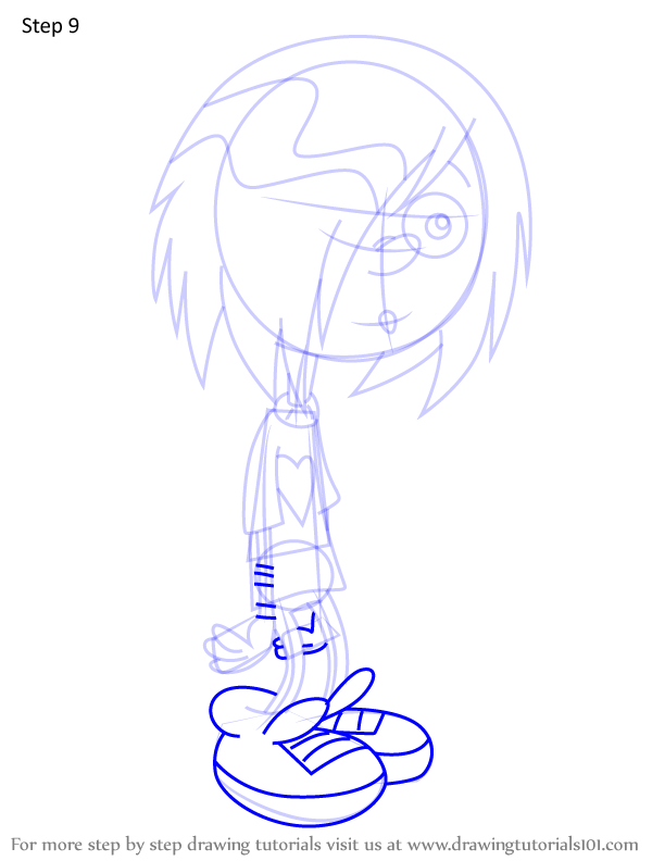 How to Draw Emo Kid from Kick Buttowski (Kick Buttowski) Step by Step ...