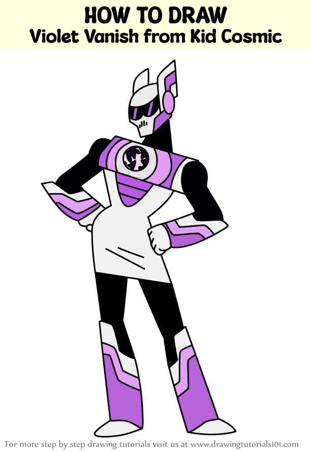 How to Draw Violet Vanish from Kid Cosmic (Kid Cosmic) Step by Step ...