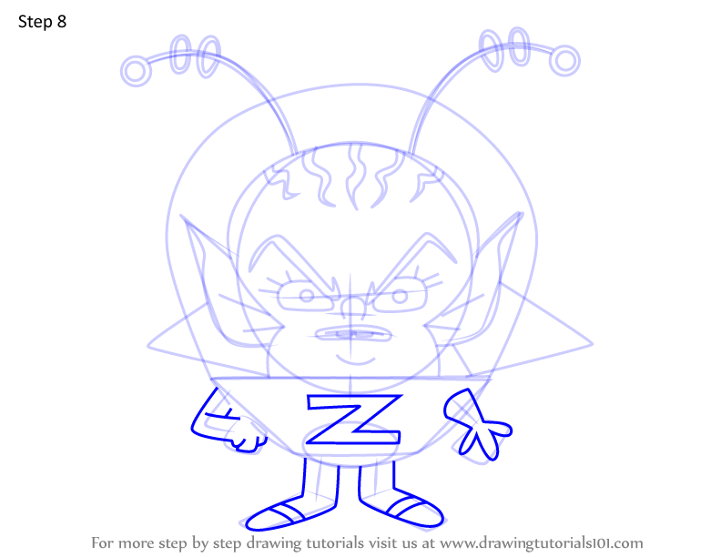 How to Draw Zarkon from Kid Cosmic (Kid Cosmic) Step by Step ...