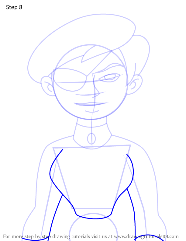 How to Draw Betty Director from Kim Possible (Kim Possible) Step by ...