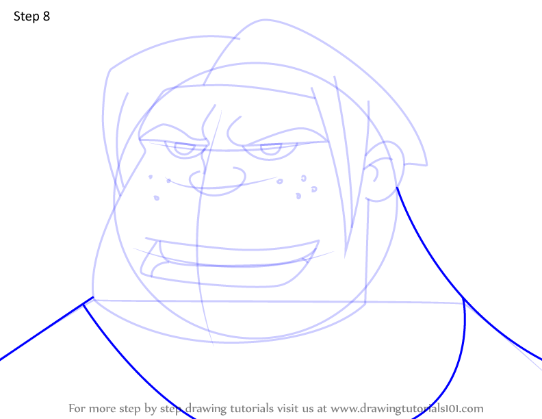 How to Draw Big Mike from Kim Possible (Kim Possible) Step by Step ...