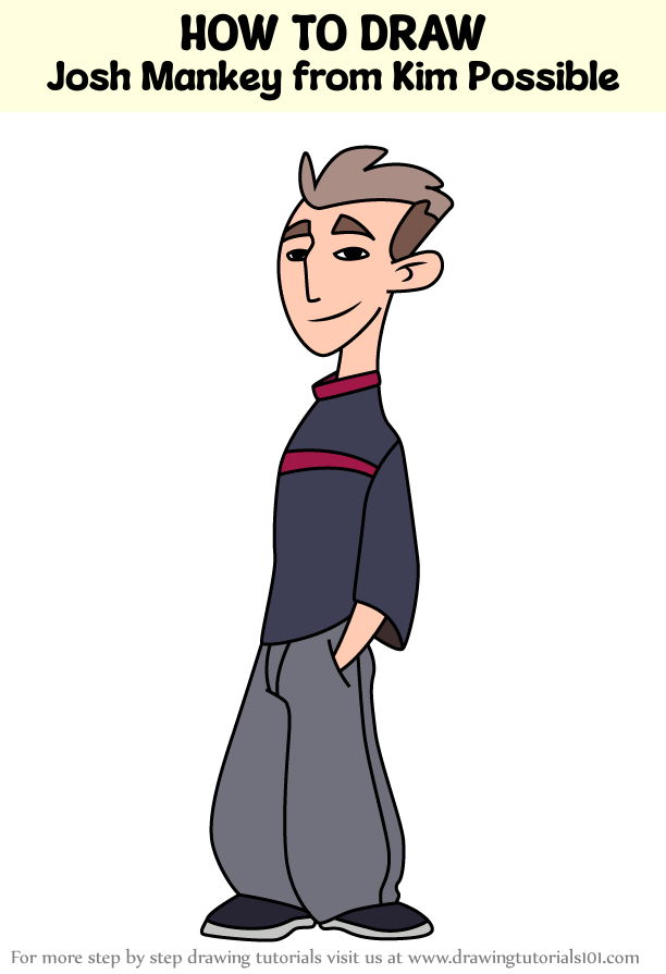 How to Draw Josh Mankey from Kim Possible (Kim Possible) Step by Step ...