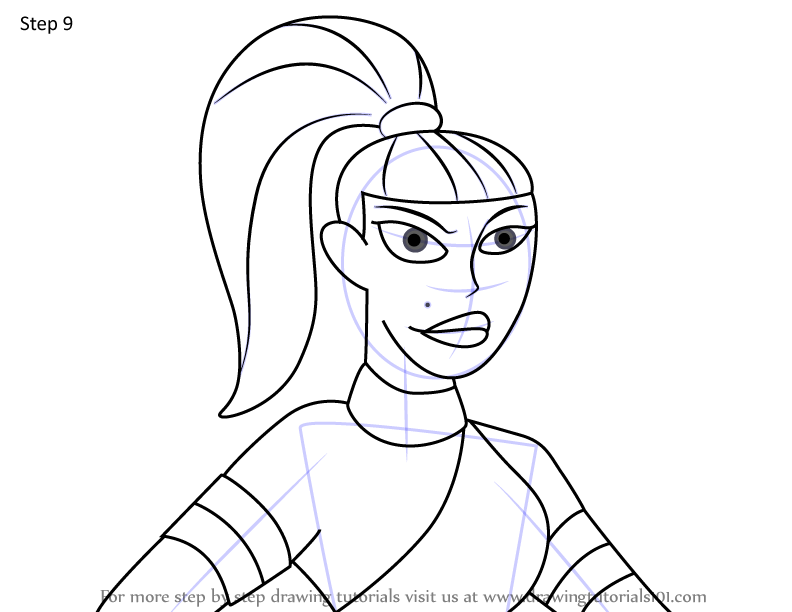 How to Draw Warmonga from Kim Possible (Kim Possible) Step by Step ...