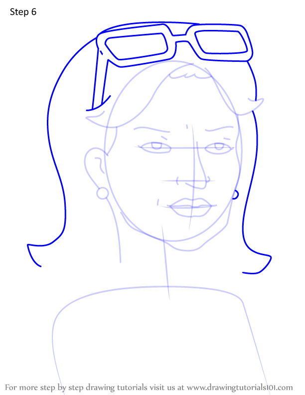 How to Draw Alexis from King of the Hill (King of the Hill) Step by ...