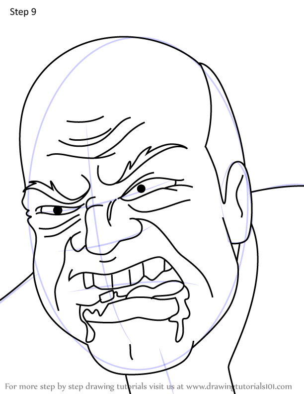 How to Draw Big Jim from King of the Hill (King of the Hill) Step by ...