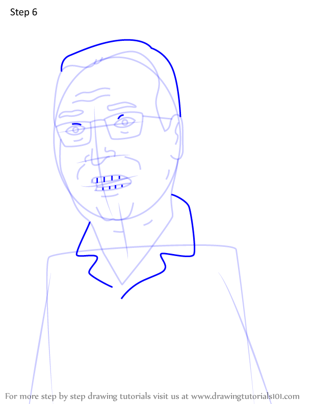 How to Draw Bob Handley from King of the Hill (King of the Hill) Step ...