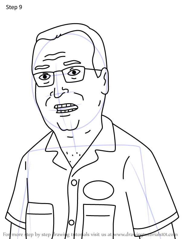 How to Draw Bob Handley from King of the Hill (King of the Hill) Step ...