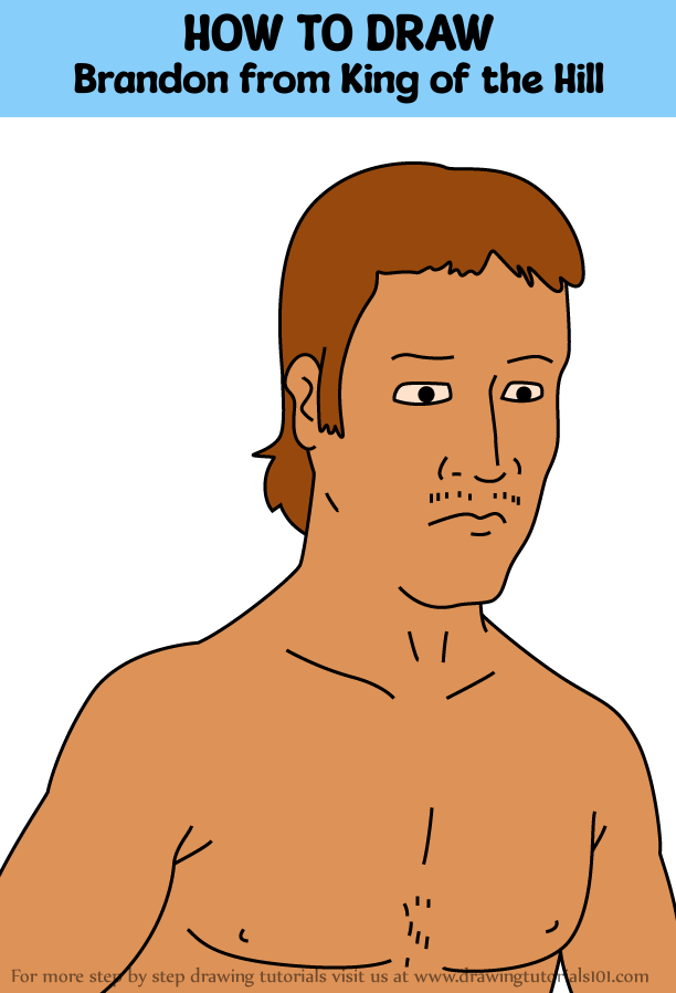 How to Draw Brandon from King of the Hill (King of the Hill) Step by ...