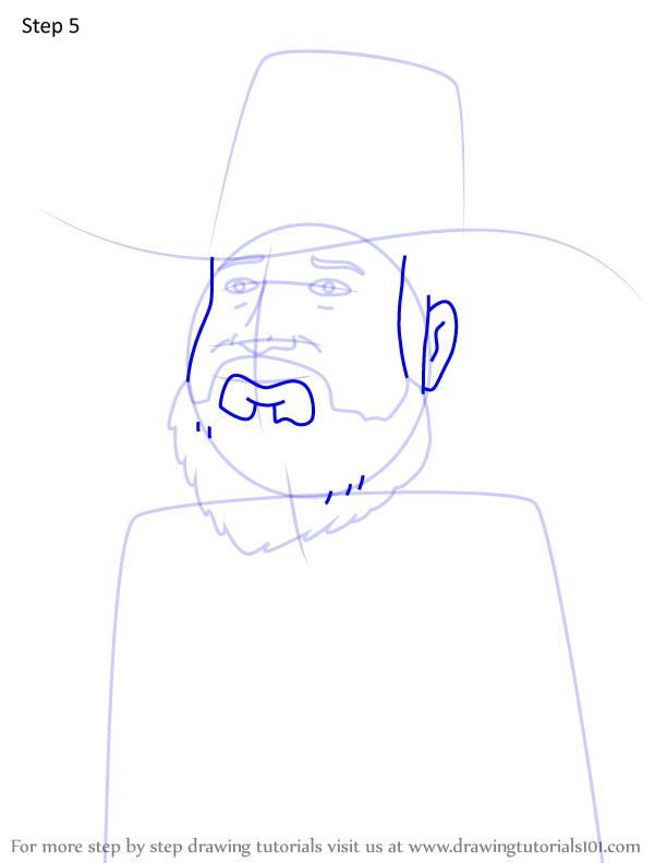 How to Draw Charlie Daniels from King of the Hill (King of the Hill ...