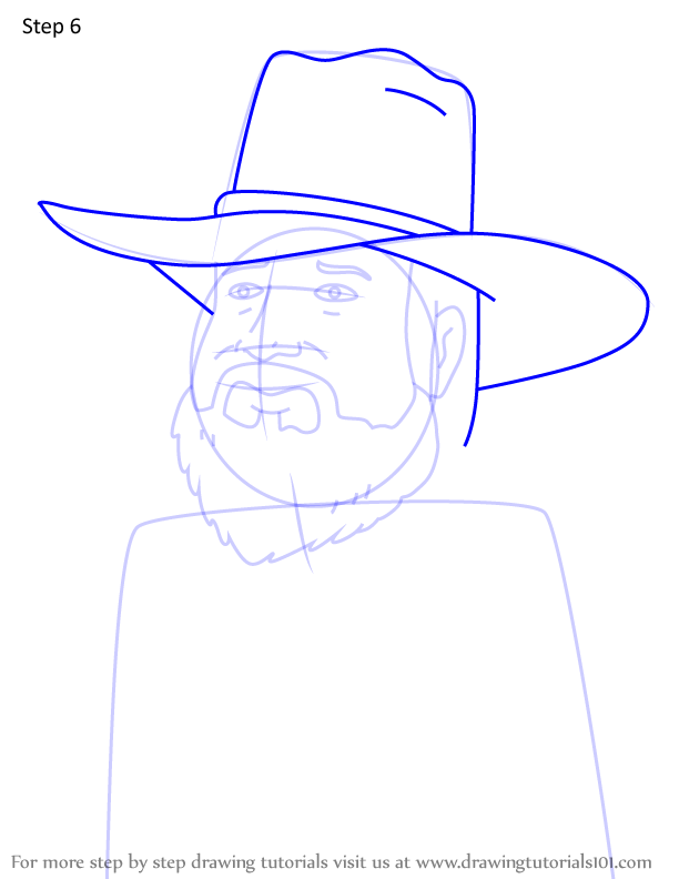 How to Draw Charlie Daniels from King of the Hill (King of the Hill ...
