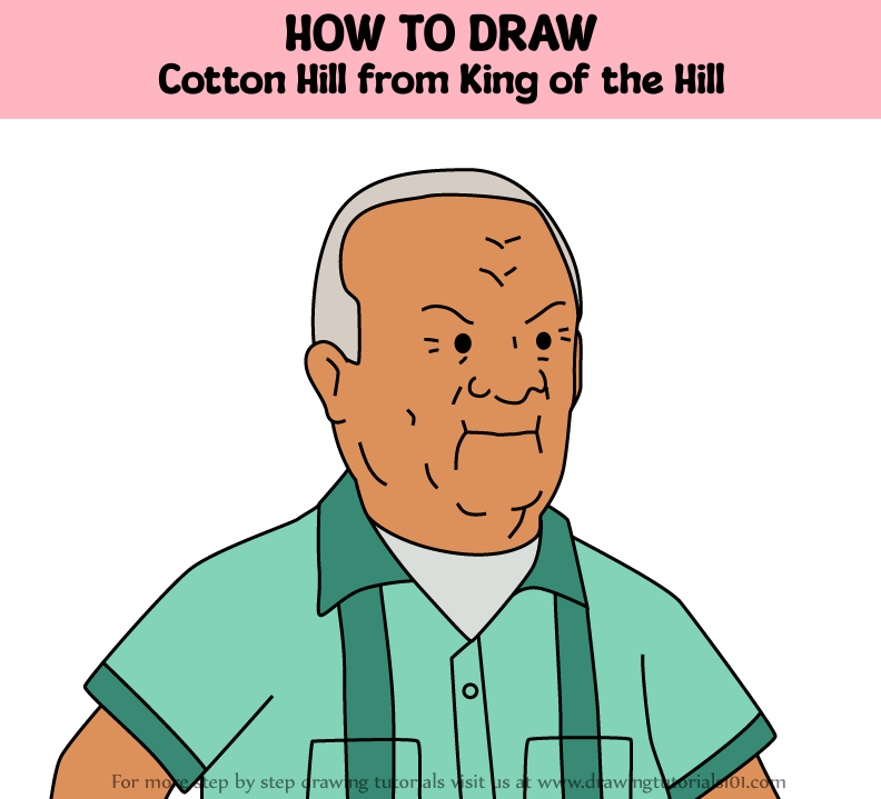 How to Draw Cotton Hill from King of the Hill (King of the Hill) Step ...