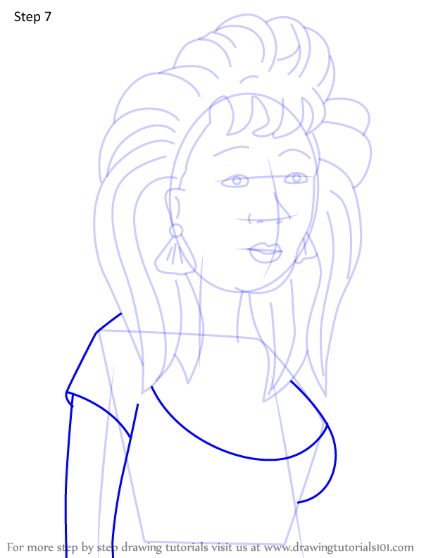 How to Draw Didi Hill from King of the Hill (King of the Hill) Step by ...