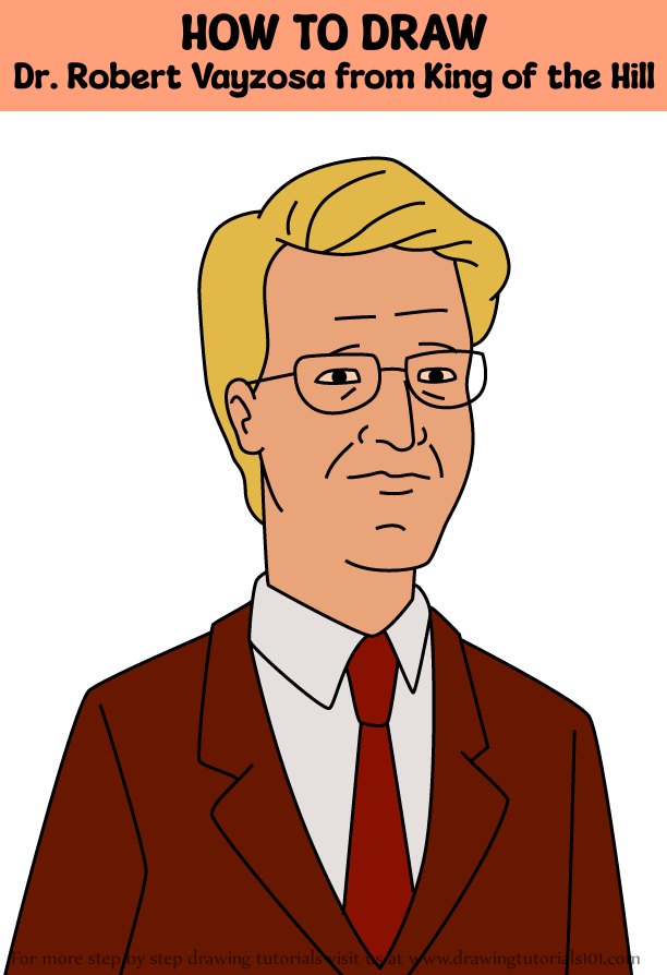 How to Draw Dr. Robert Vayzosa from King of the Hill (King of the Hill ...