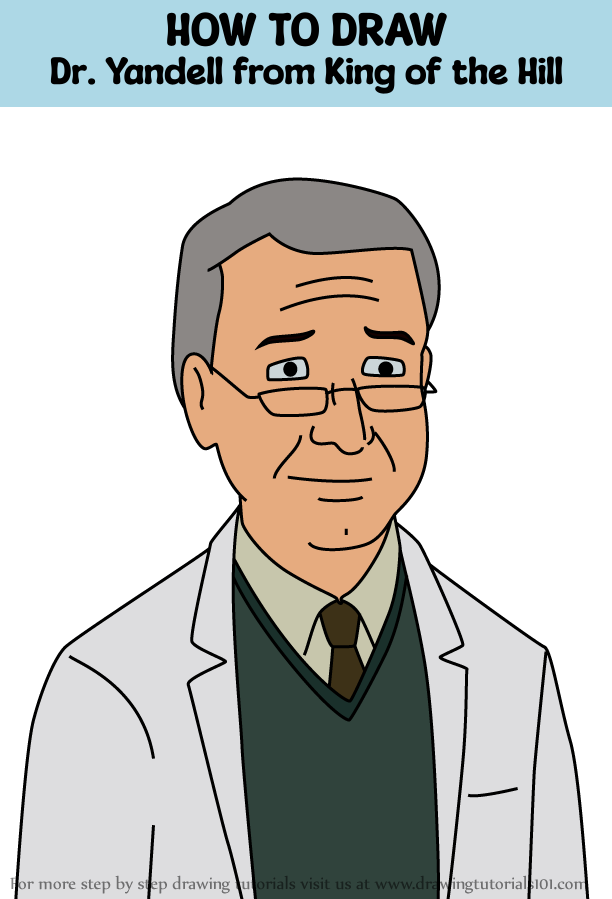 How to Draw Dr. Yandell from King of the Hill (King of the Hill) Step ...