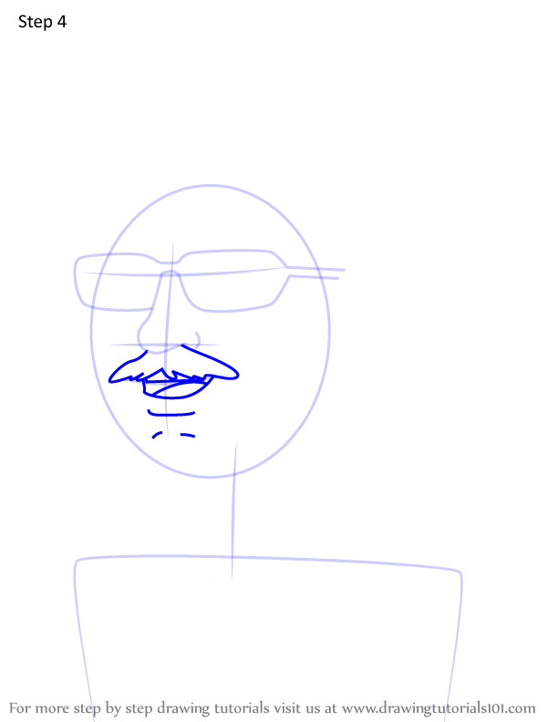 How to Draw Frank Beard from King of the Hill (King of the Hill) Step ...