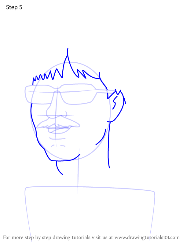 How to Draw Frank Beard from King of the Hill (King of the Hill) Step ...