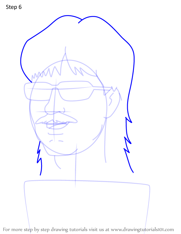 How to Draw Frank Beard from King of the Hill (King of the Hill) Step ...