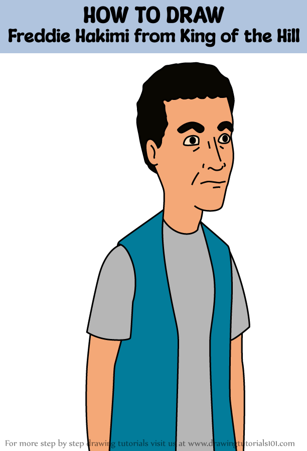 How to Draw Freddie Hakimi from King of the Hill (King of the Hill ...