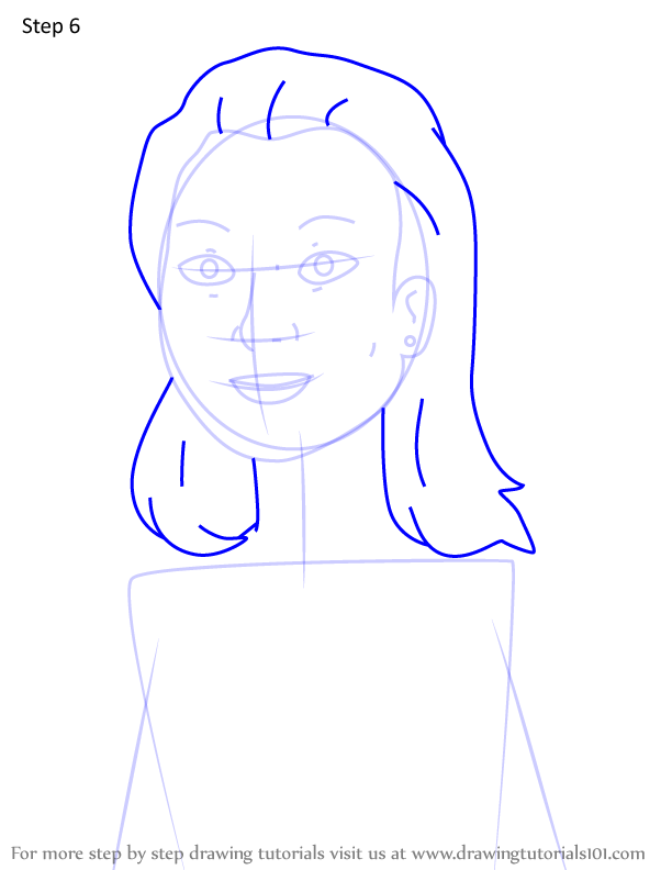 How to Draw Gloria from King of the Hill (King of the Hill) Step by ...