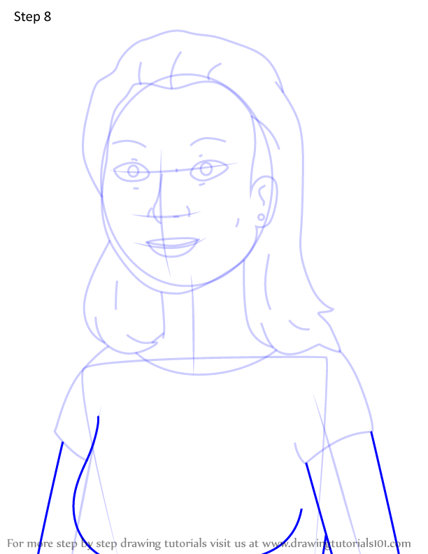 How to Draw Gloria from King of the Hill (King of the Hill) Step by ...