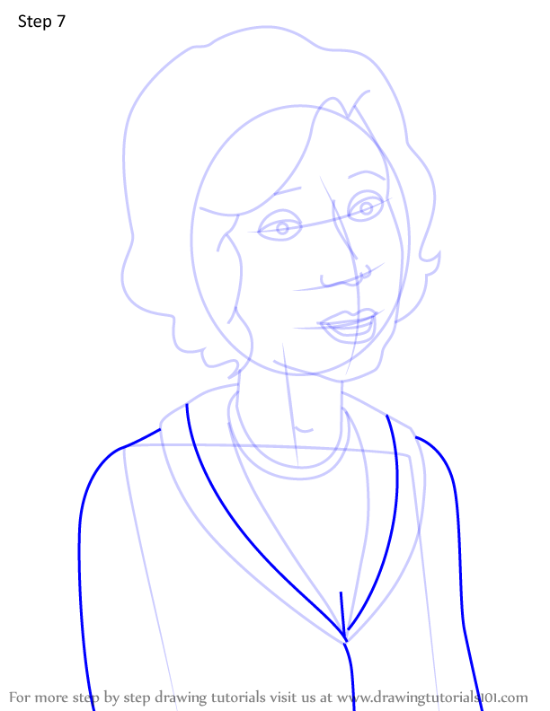 How to Draw Helen Pell from King of the Hill (King of the Hill) Step by ...