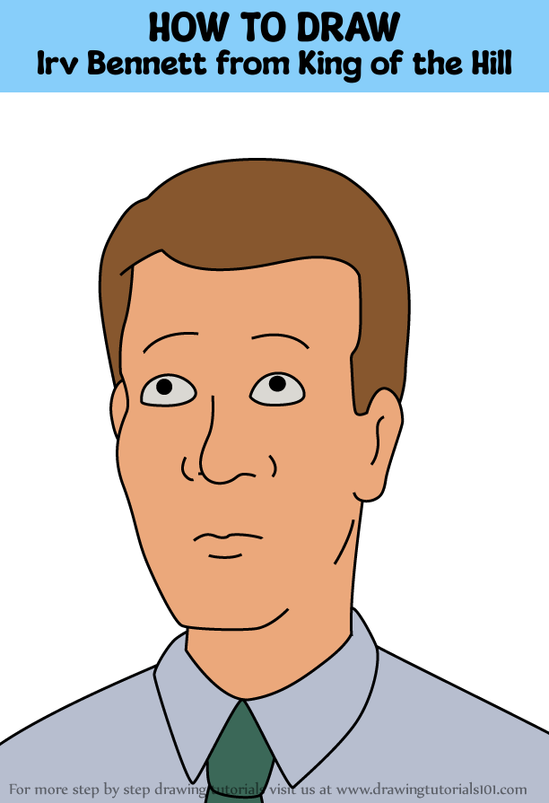 How to Draw Irv Bennett from King of the Hill (King of the Hill) Step ...