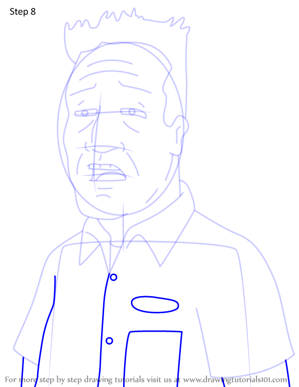 How to Draw Jimsey from King of the Hill (King of the Hill) Step by ...