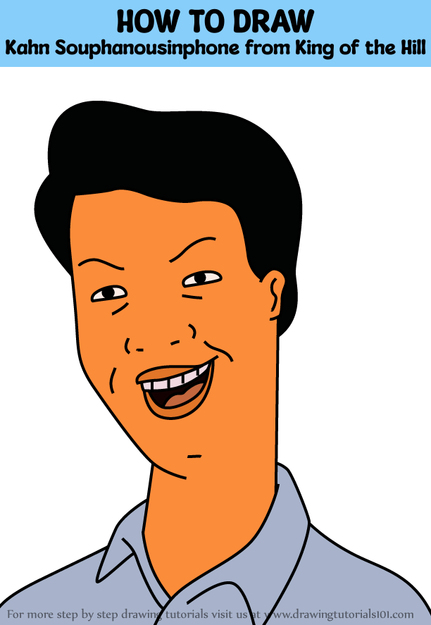 How to Draw Kahn Souphanousinphone from King of the Hill (King of the ...