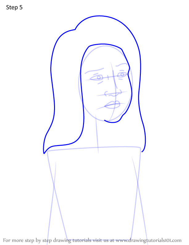 How to Draw Mary Ellen from King of the Hill (King of the Hill) Step by ...
