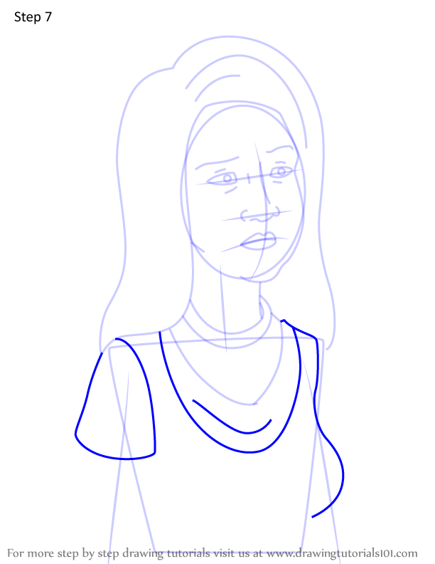 How to Draw Mary Ellen from King of the Hill (King of the Hill) Step by ...