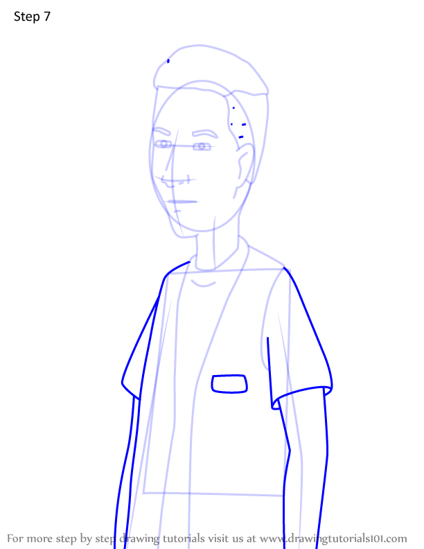 How to Draw Mike from King of the Hill (King of the Hill) Step by Step ...