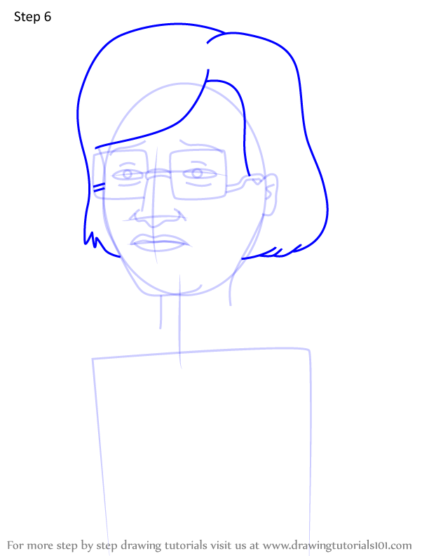 How to Draw Miriam Caney from King of the Hill (King of the Hill) Step ...