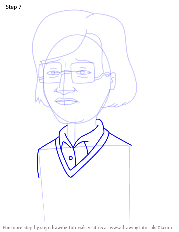 How to Draw Miriam Caney from King of the Hill (King of the Hill) Step ...