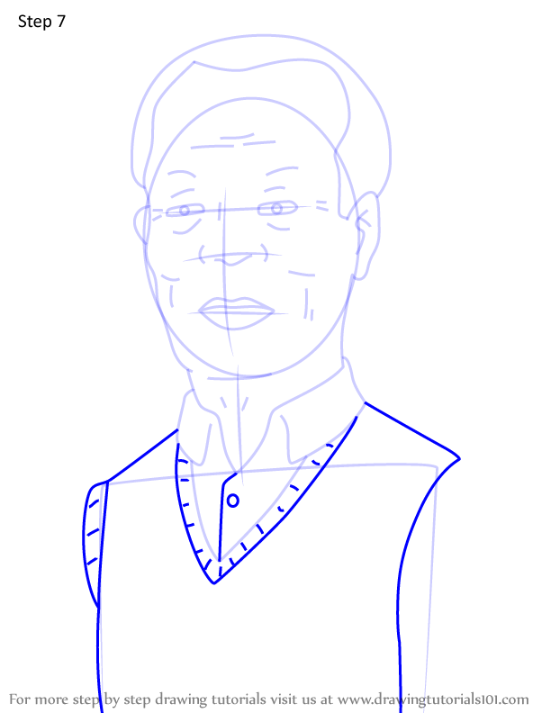 How to Draw Mr. Ho from King of the Hill (King of the Hill) Step by ...