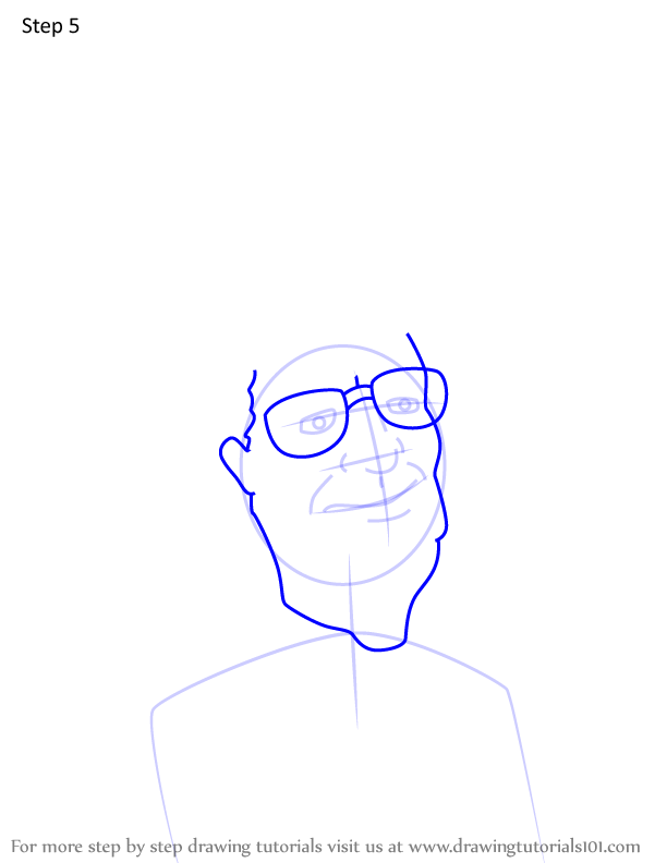 How to Draw Mr. Holloway from King of the Hill (King of the Hill) Step ...