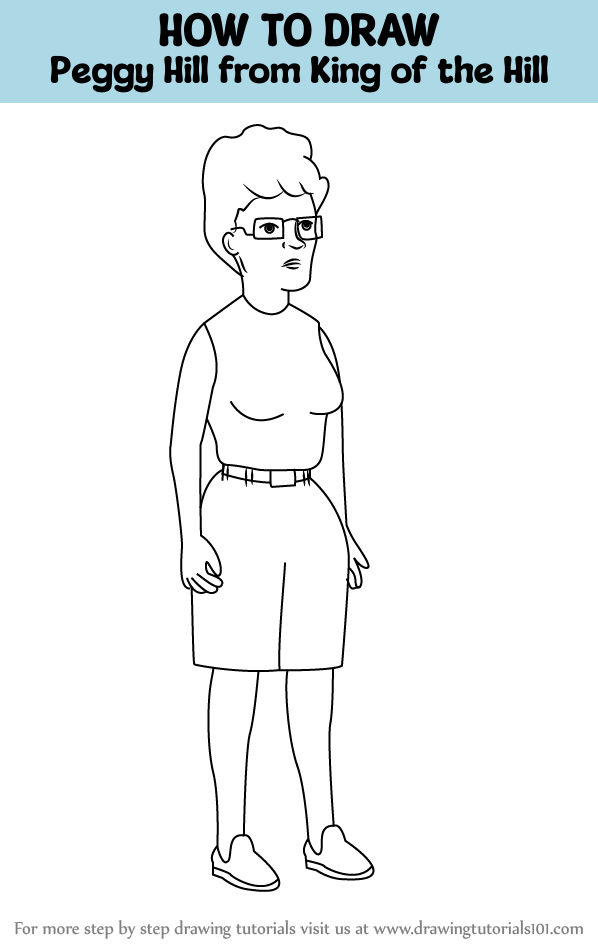 How to Draw Peggy Hill from King of the Hill (King of the Hill) Step by ...