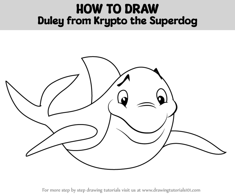 How to Draw Duley from Krypto the Superdog (Krypto the Superdog) Step ...