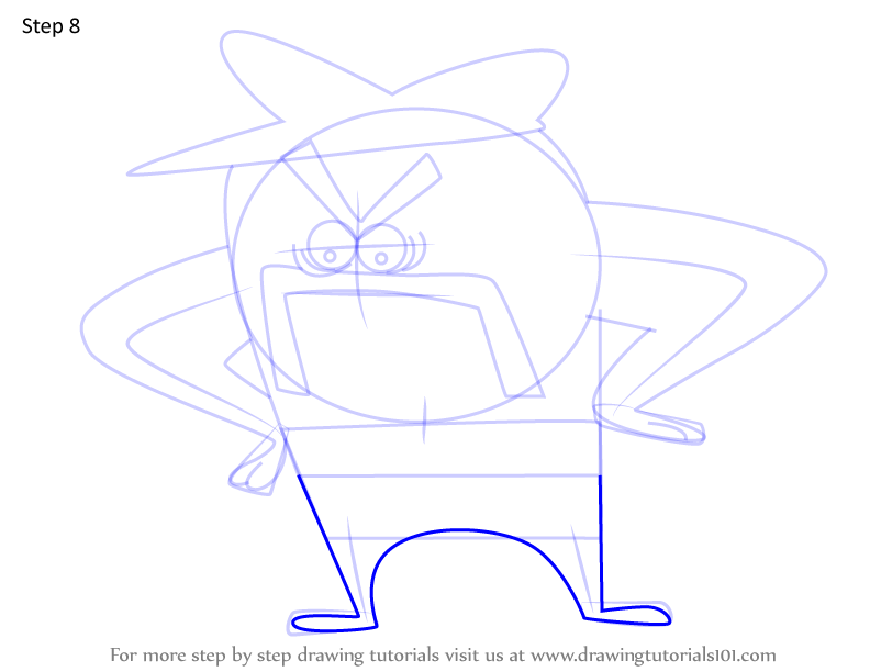 How to Draw Mr. Moustache from Lamput (Lamput) Step by Step ...
