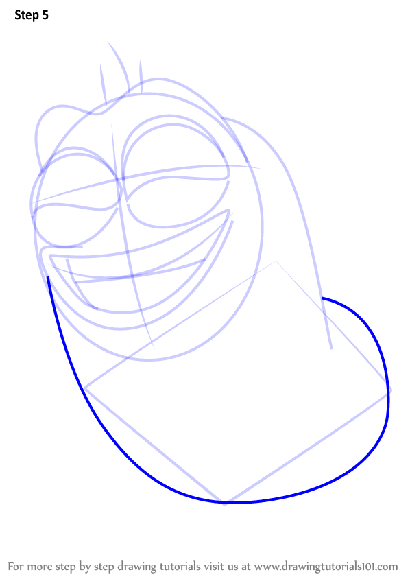 How to Draw Red from Larva (Larva) Step by Step | DrawingTutorials101.com