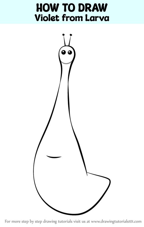 How to Draw Violet from Larva (Larva) Step by Step ...